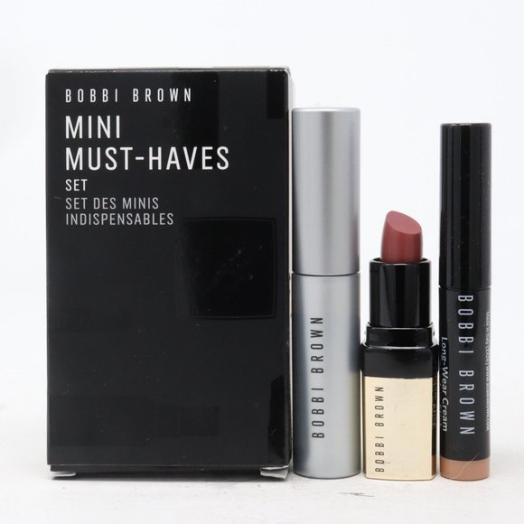 Bobbi Brown | Makeup | New Bobbi Brown 3 Mini Must Haves Set Cream Shadow Stick Mascara Luxe Lip ...